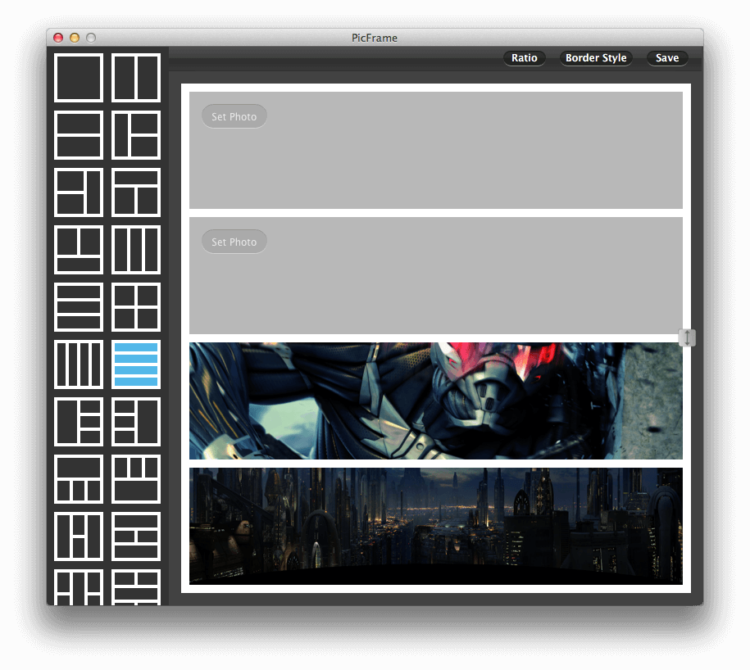 [Mac App Store] PicFrame — создаем предельно простые фотоколлажи ...