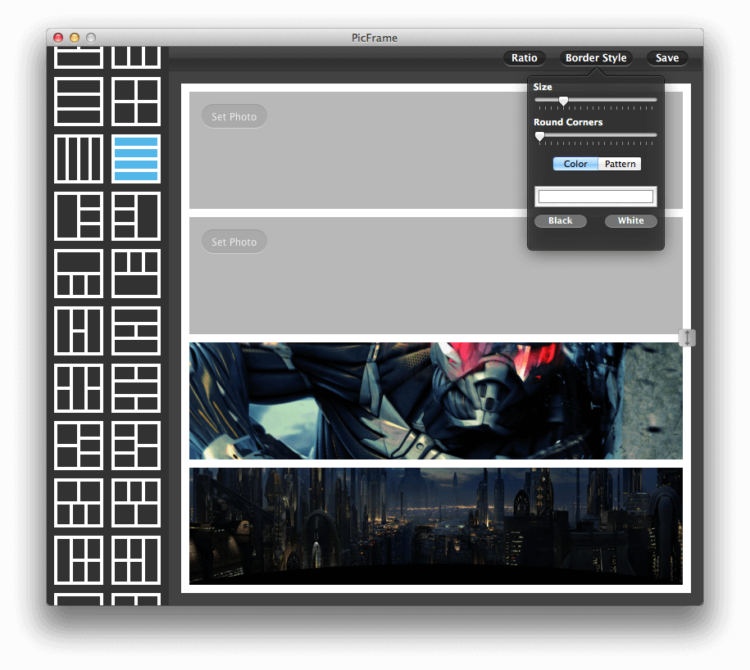[Mac App Store] PicFrame — создаем предельно простые фотоколлажи ...