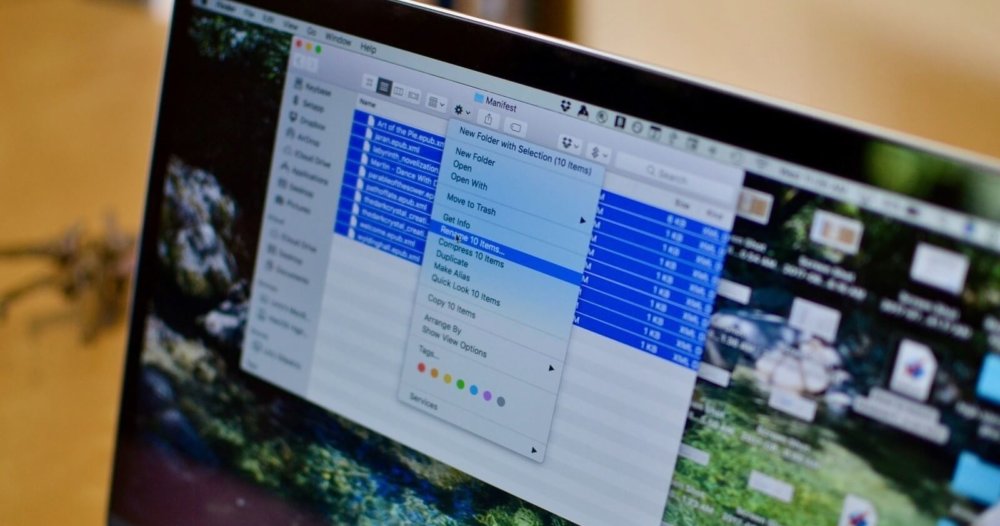 Как переименовать сразу несколько файлов в Macos