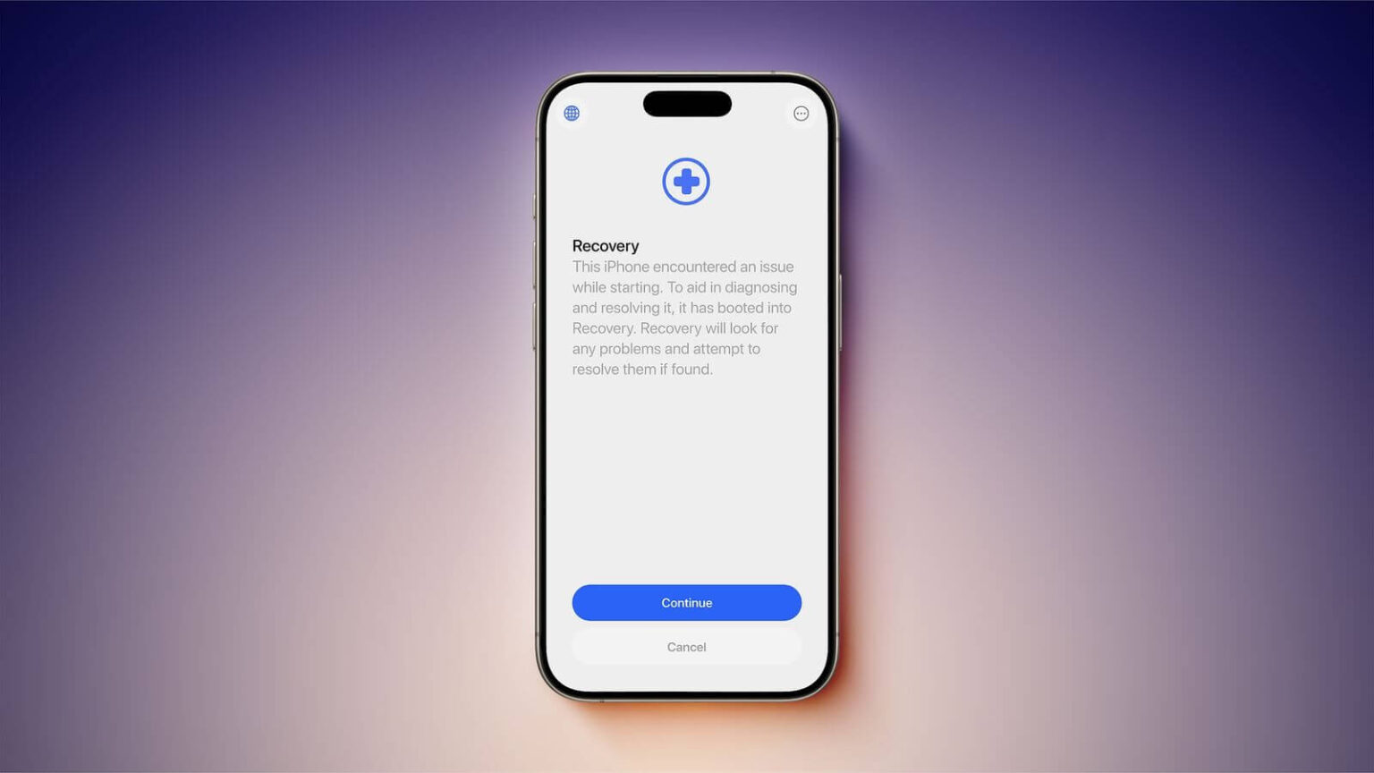 Как работает Recovery Assistant в iOS 26: полноценное восстановление ...
